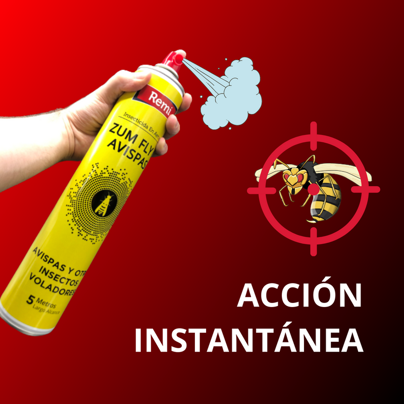 Spray inseticida para vespas, vespas e vespas asiáticas 750 ml Remi ...